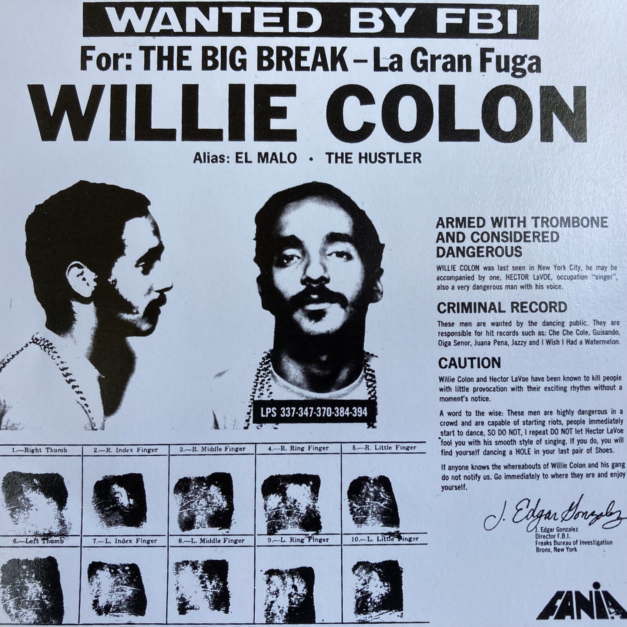 Why Wait...Willie Colon, LATIN EXPLOSION, Friday, 7-9am - WSLR+Fogartyville