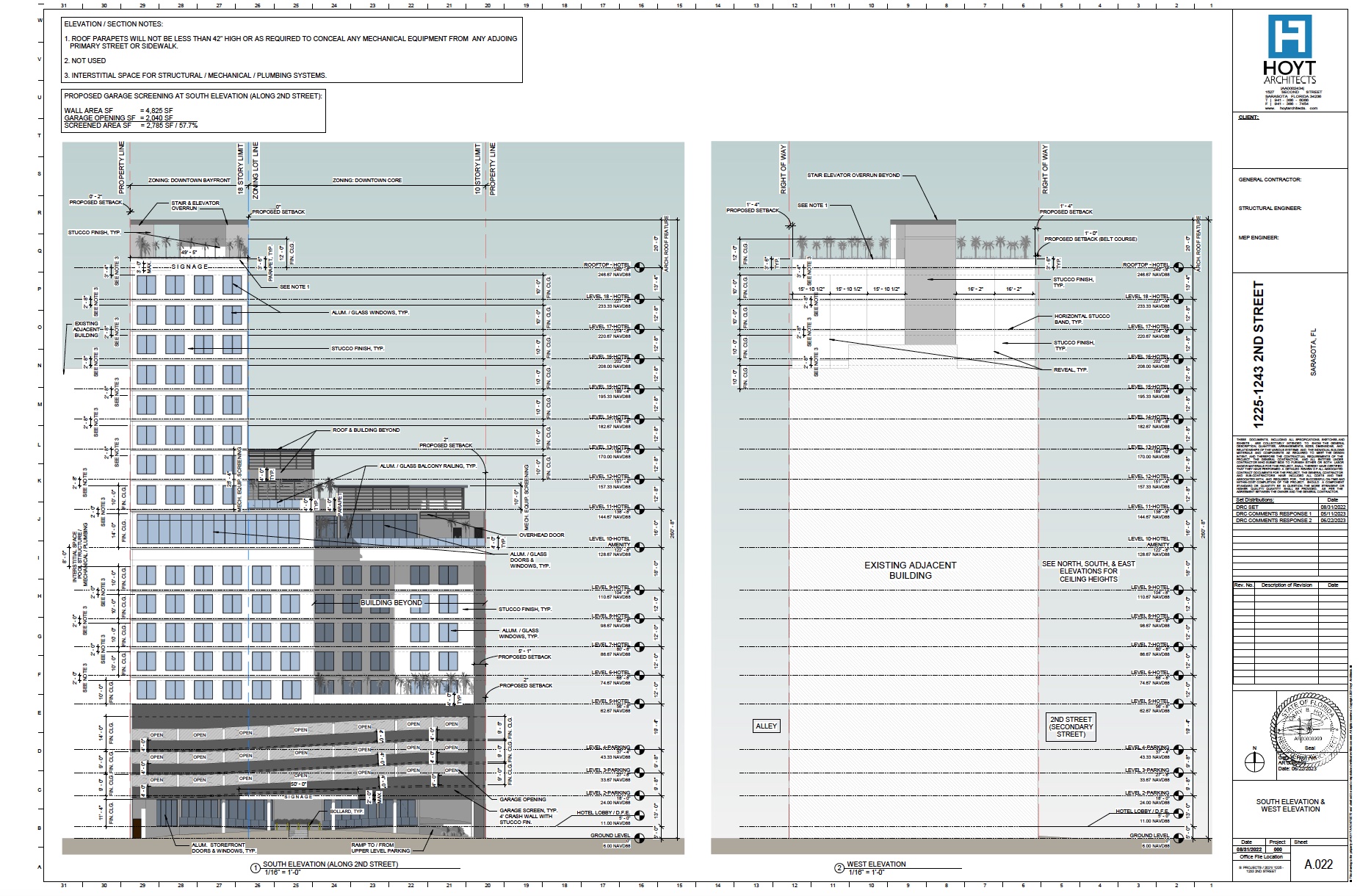 Sarasota City Planners Approve 18-Story Downtown Hotel - WSLR+Fogartyville