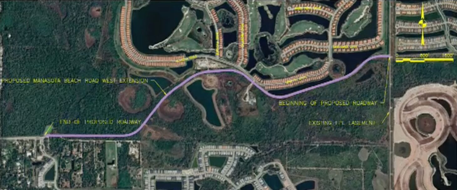 Map Of Manasota Key Florida