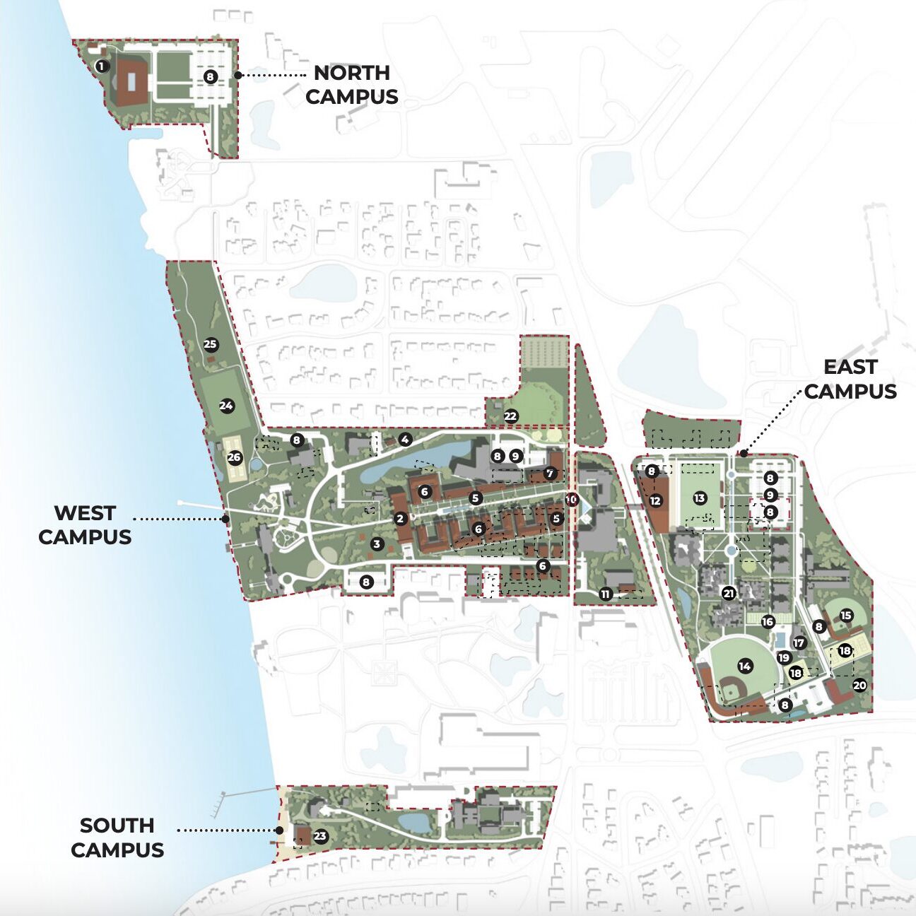 Mapa Del Campus Del Instituto De Tecnología De Florida Best Colleges