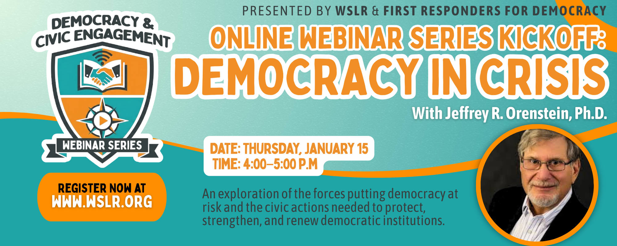 WSLR announces first edition of Democracy & Civic Engagement Webinar ...